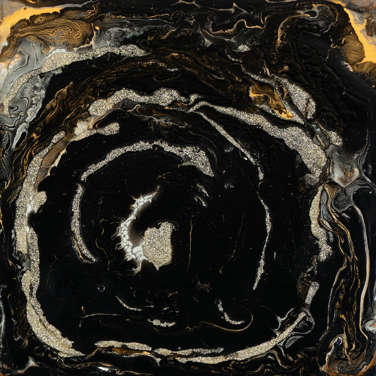 Tourbillon, Huiles à effets sur panneau de bois en format galerie de 8 ...